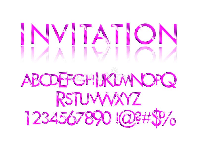 Vector Chic Banner Super Fast. Elegant Pink and Gold Font Stock ...