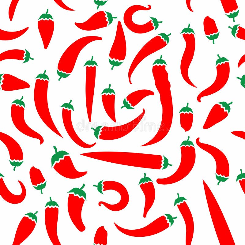 Vector chili pattern stock vector. Illustration of funny - 247268775