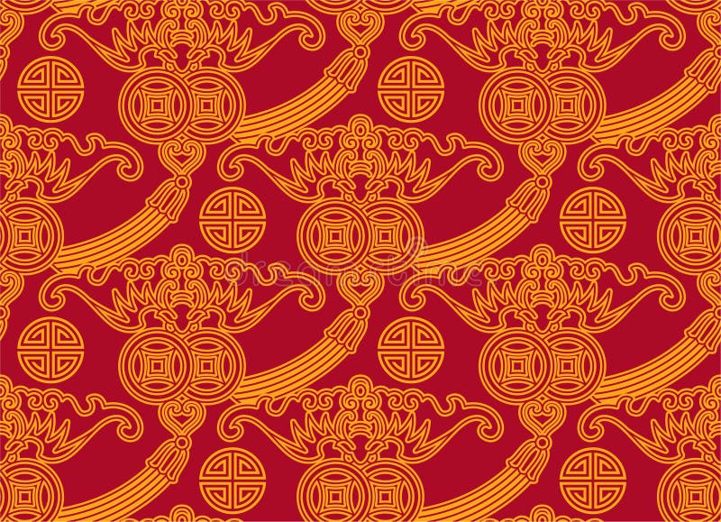 Chinese Pattern - Seamless Tile with Bat, Texture, Fabric, Background ...