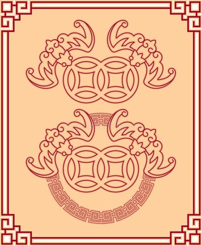 Traditional Chinese Bat Symbol Stock Illustrations – 137 Traditional ...