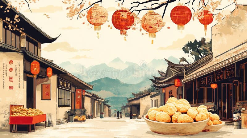 Vector Chinese Script--Year of the Snack in 2025 Stock Illustration ...