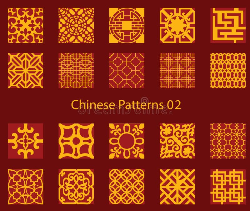 Vector Chinese Traditional Pattern Collection Stock Vector ...