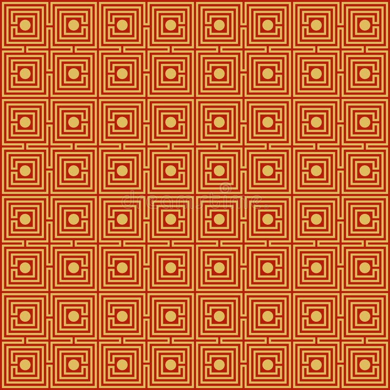 Vector chino del modelo ilustración del vector. Ilustración de modelo ...