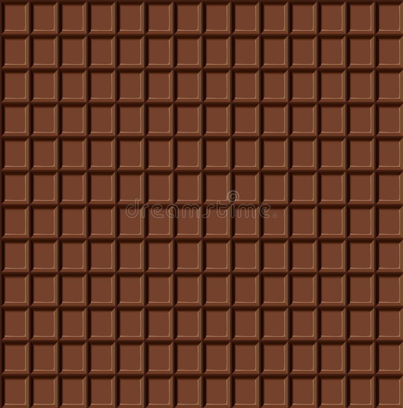 Vector Chocolate Seamless Pattern, Background Template, Milk Chocolate ...