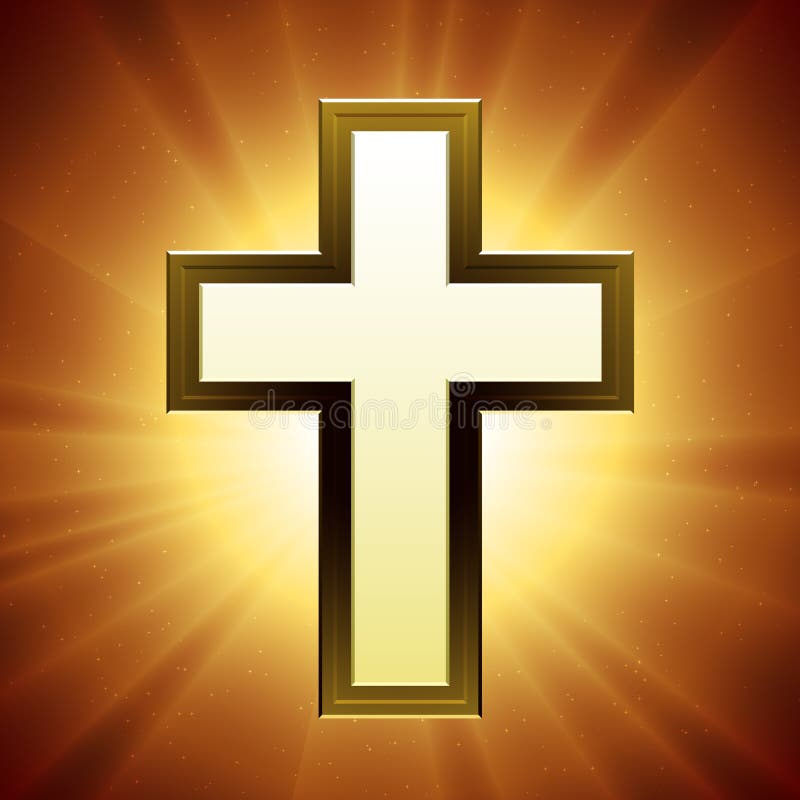 Vector Christelijk Logo Hart Met Kruis Op Een Witte Achtergrond ...