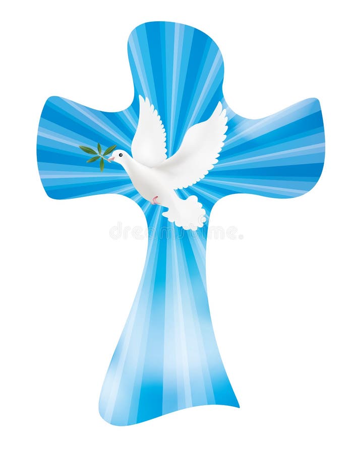 Cross with peace dove stock vector. Illustration of cross - 23882226 Cross with peace dove stock vector. Illustration of cross - 23882226