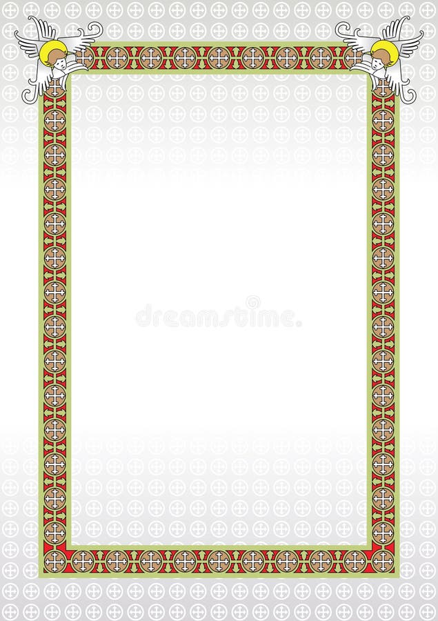 Vector Christian frame stock vector. Illustration of christianity ...