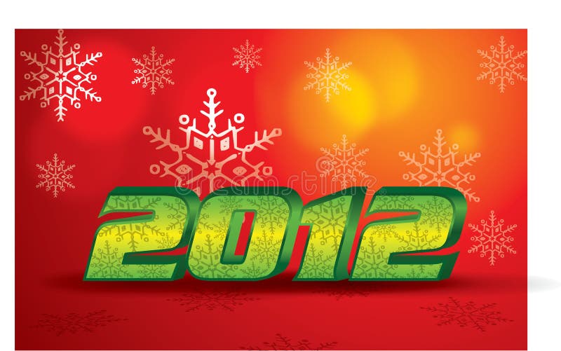 Vector Christmas 2012 stock vector. Illustration of element - 21854035