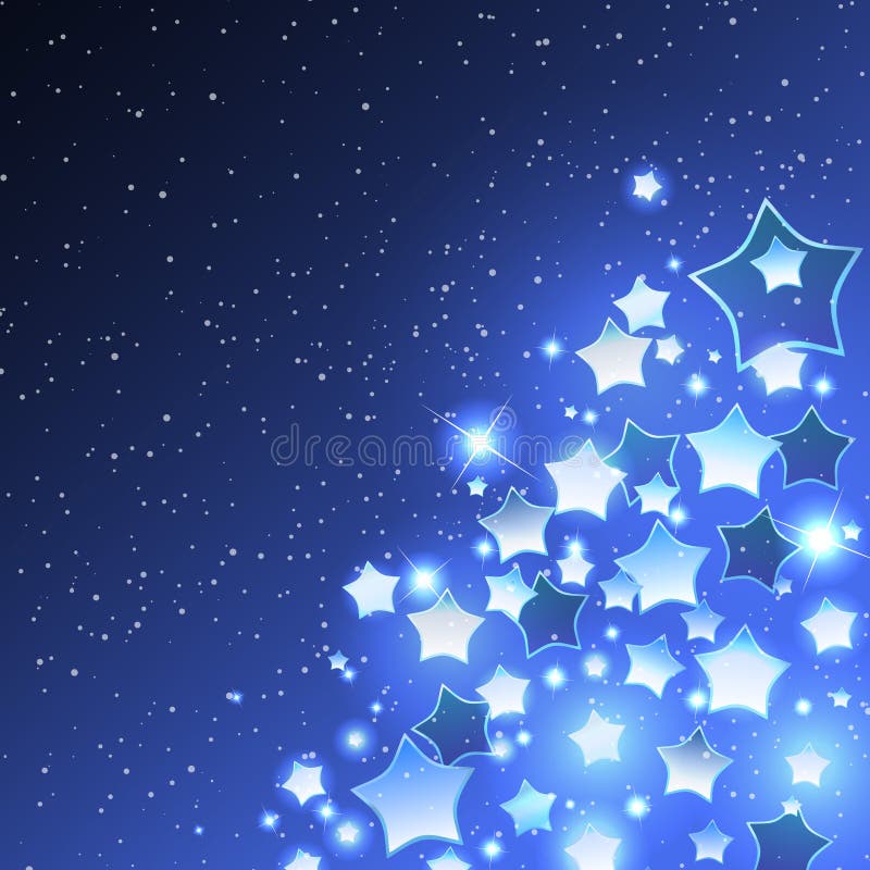 Vector Christmas Background with Stylized Star Stock Vector ...