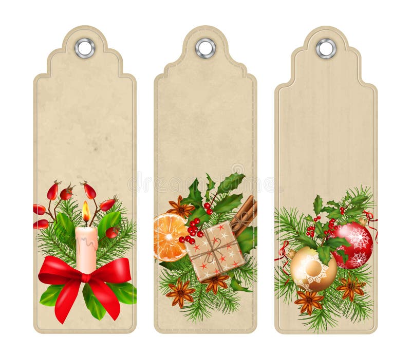Vector Christmas Bookmark stock illustration. Illustration of december ...
