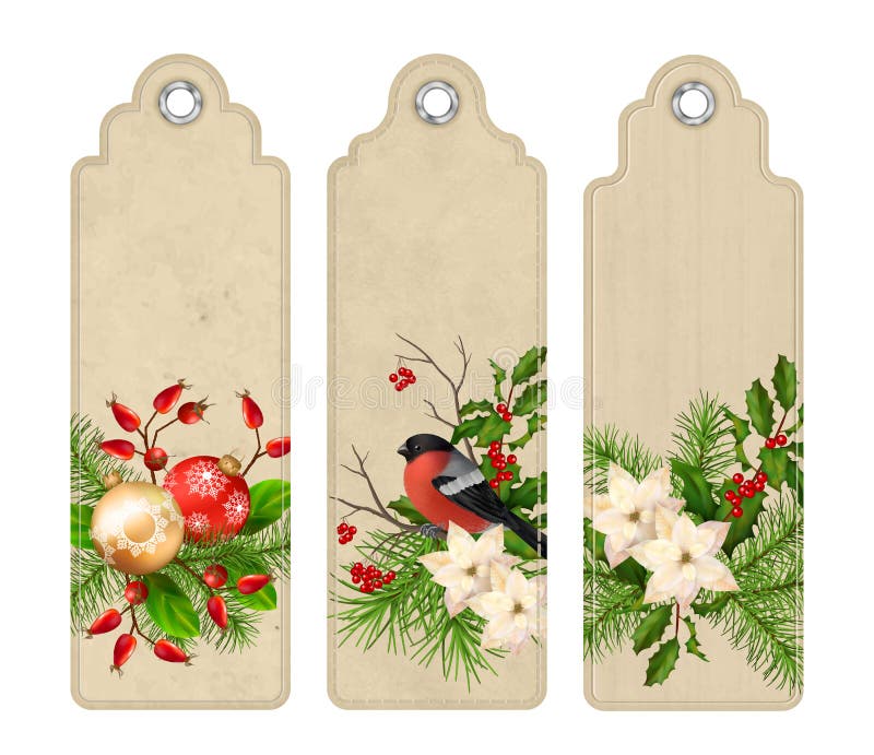 Vector Christmas Bookmark stock vector. Illustration of bookmark - 80658819