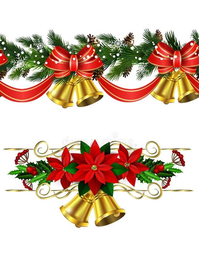 Vector Christmas Border stock vector. Illustration of holiday - 105985102