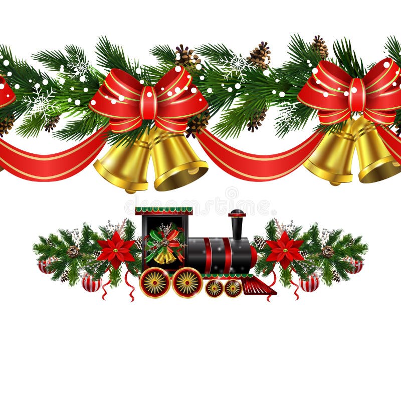 Christmas Train Border
