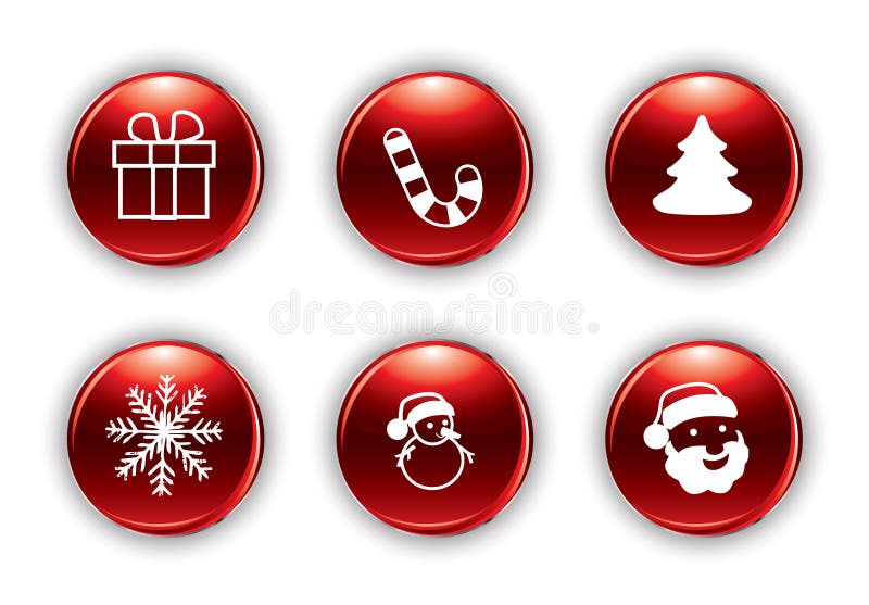 Ring buttons for xmas stock vector. Illustration of ball - 16901859