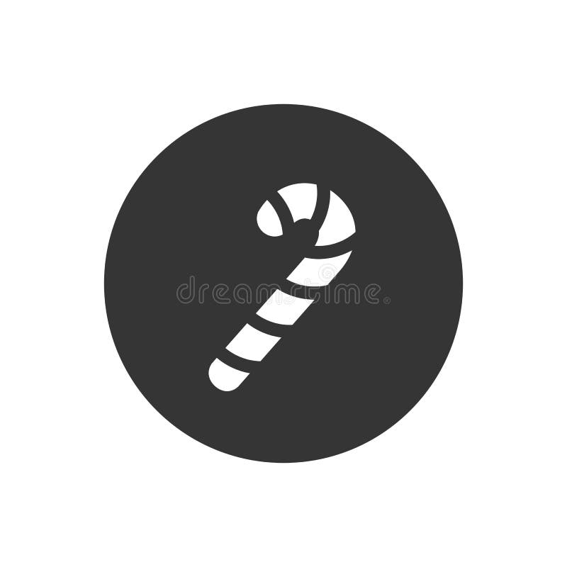 Vector Christmas Candy Cane Icon Symbol in Flachem Design Vektor ...