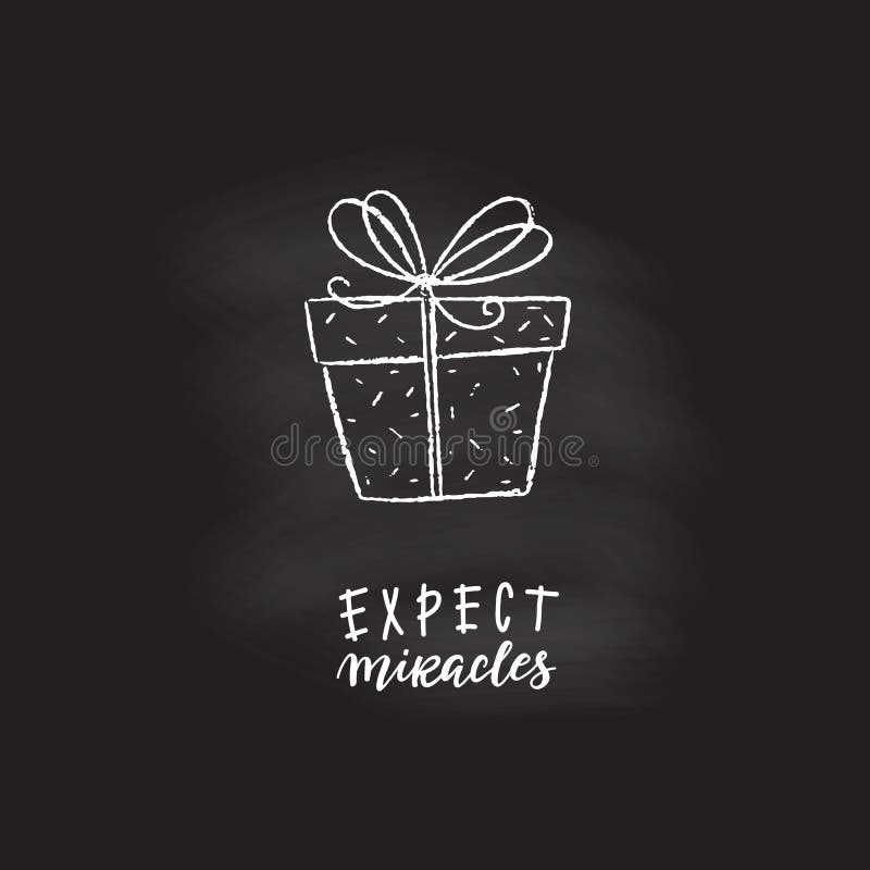 Expect Miracles Text Design Stock Vector - Illustration of ...