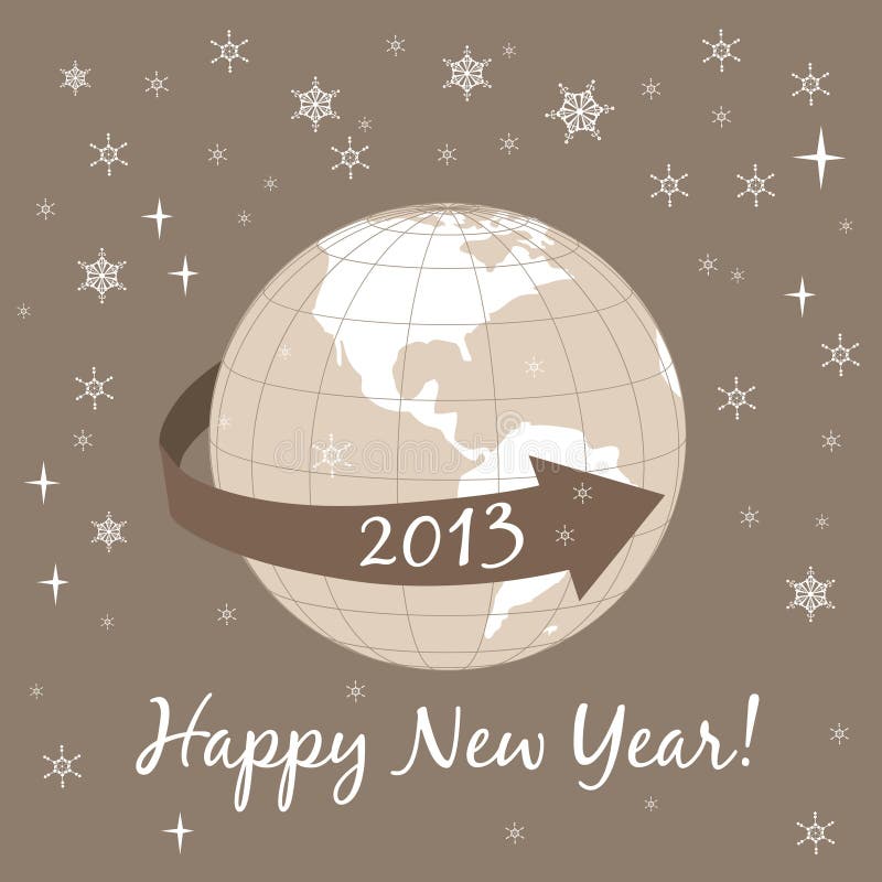 Happy New Year 2014 stock illustration. Illustration of water - 34510994