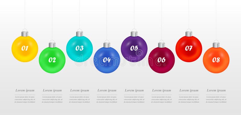 Vector Christmas Infographic Report Template Stock Vector ...