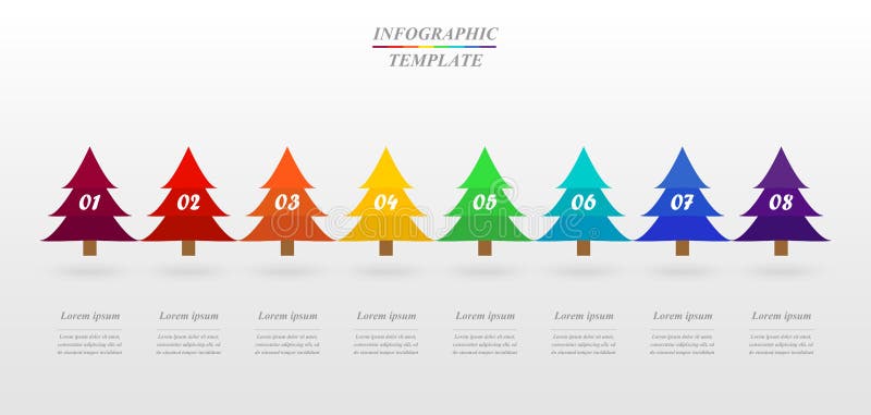 Christmas Infographic Chart Tree Stock Illustrations – 319 Christmas ...