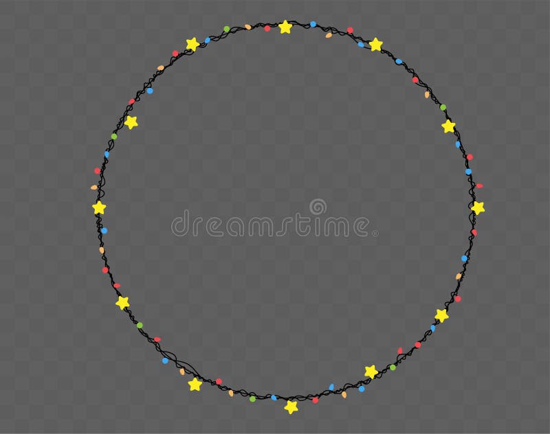 Circle Lights String Stock Illustrations – 719 Circle Lights String ...