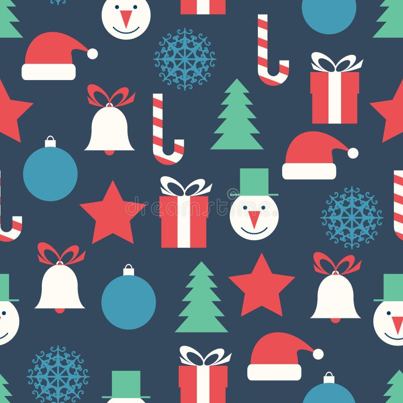 Vector Christmas pattern stock vector. Illustration of design - 46487616