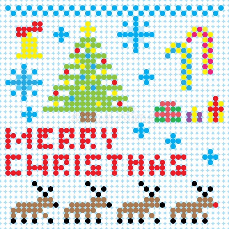 Vector Christmas pixel art stock vector. Illustration of gift - 27424115 Vector Christmas pixel art stock vector. Illustration of gift - 27424115
