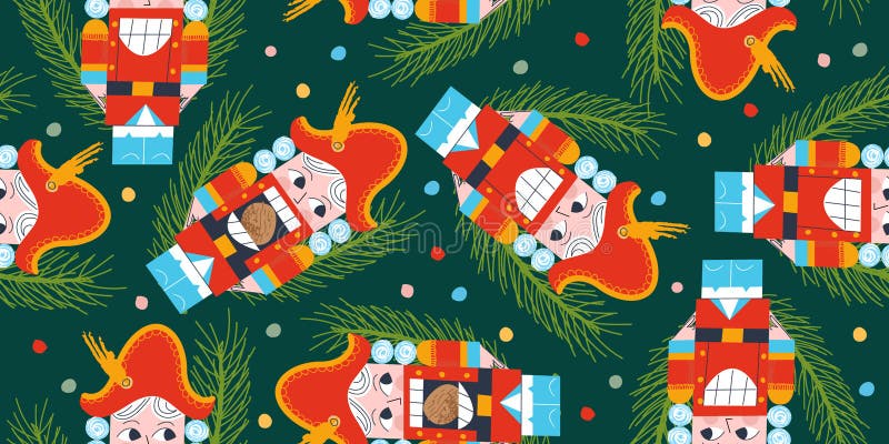 Nutcracker Seamless Pattern Stock Illustrations – 402 Nutcracker Seamless Pattern Stock ...