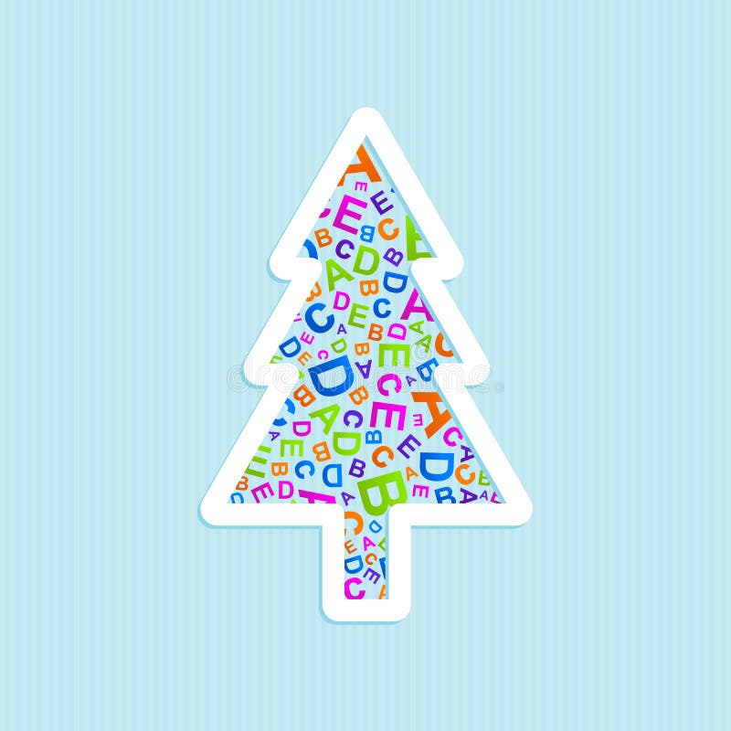 Vector Christmas Tree ABC Logo Icon Stock Vector - Illustration of logo ...