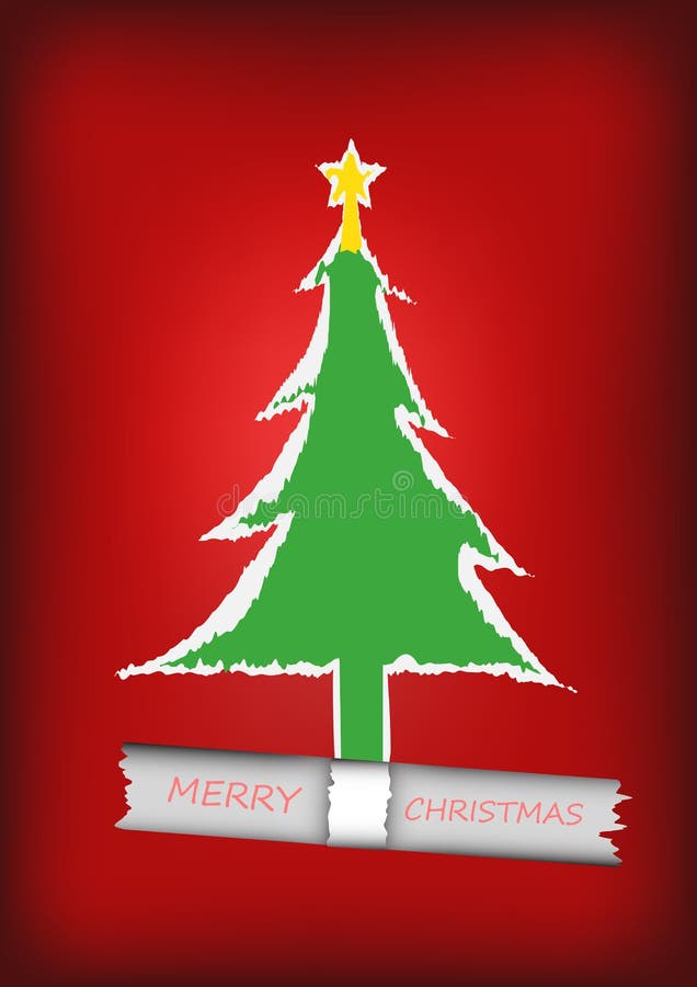 Ripped Paper Christmas Tree Stock Illustrations – 300 Ripped Paper ...