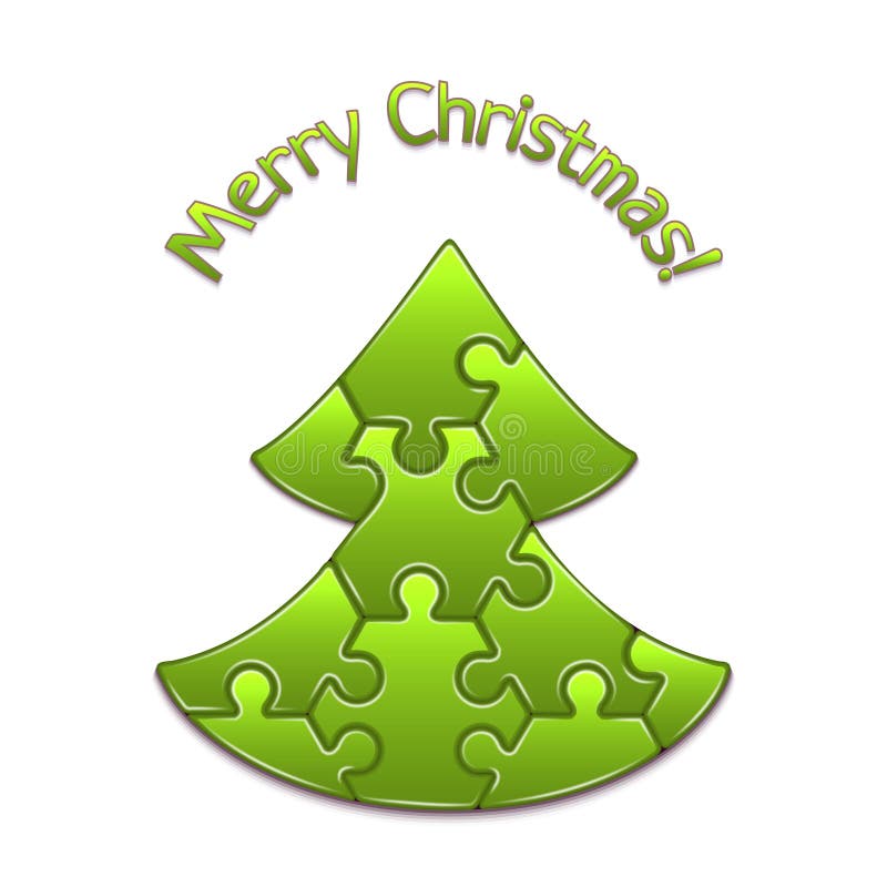 Vector Christmas Tree Maded Puzzles Stock Illustrations – 5 Vector ...