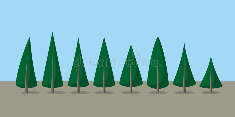 Vector Christmas Tree Pine Needles Spruce Green Tree Forest Thorny ...