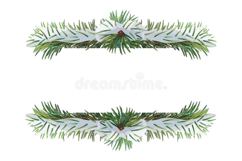 Vector Christmas Wreath Border Stock Vector - Illustration of frame ...