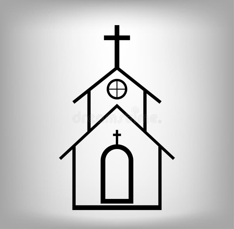 Catholic Cross Icon Illustration Can Be Used For Web And Design Stock Illustration