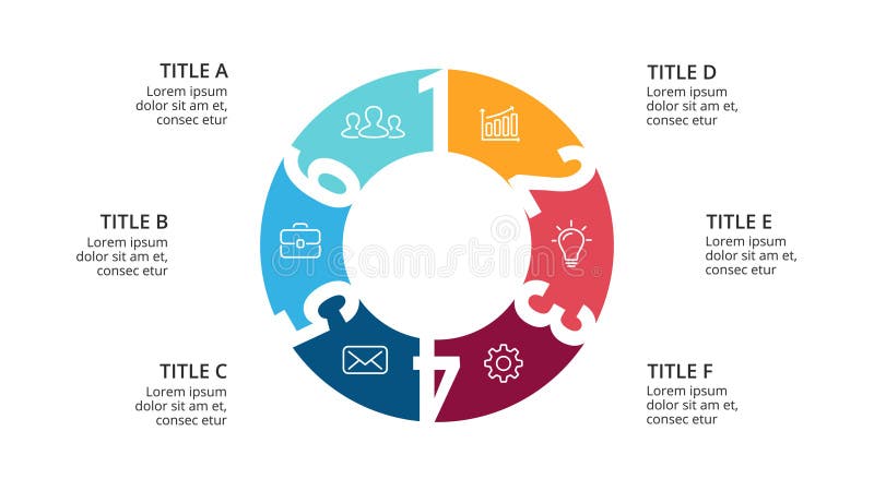Vector Circle Arrows Infographic, Cycle Diagram, Geometric Graph ...