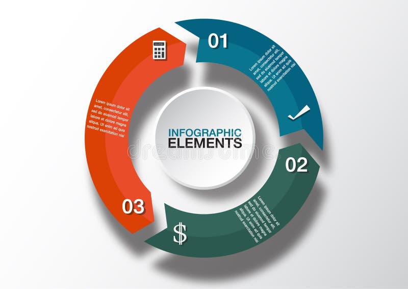 Vector Circle Arrows for Infographic. Template for Diagram, Grap Stock ...