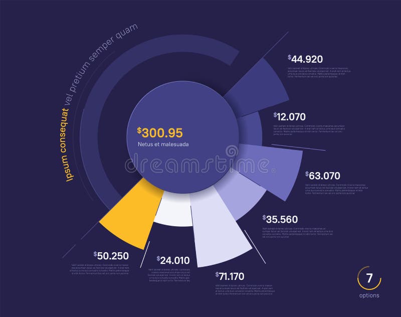 Vector Circle Chart Design, Modern Template for Creating Infographics ...