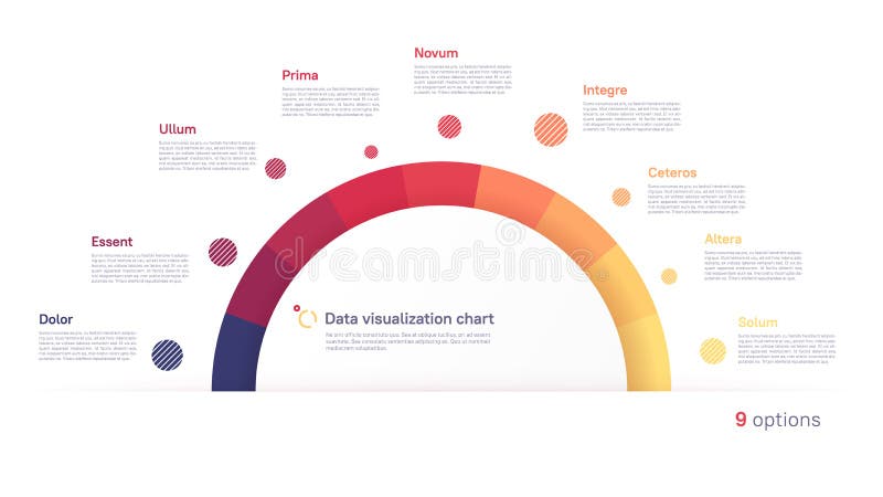Vector Circle Chart Design, Modern Template for Creating Infographics ...