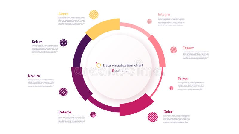 Vector Circle Chart Design, Modern Template for Creating Infographics ...