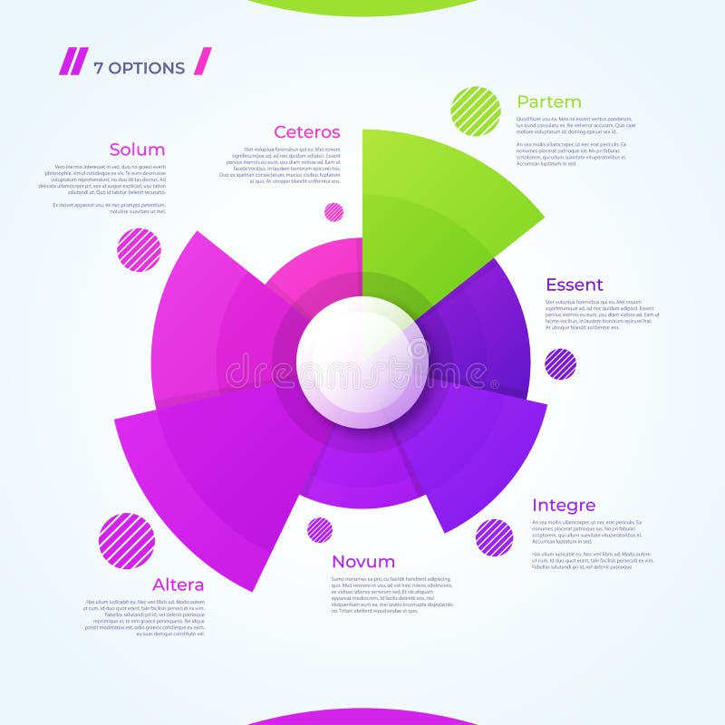 Vector Circle Chart Design, Template for Creating Infographics Stock ... Vector Circle Chart Design, Template for Creating Infographics Stock ...