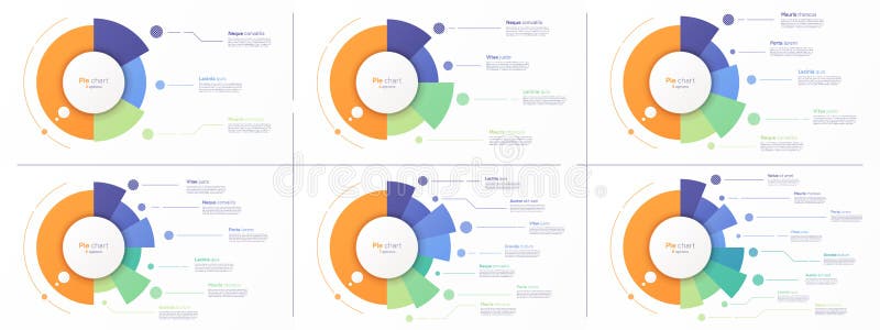 Vector Circle Chart Designs, Modern Templates for Creating Infographics ...