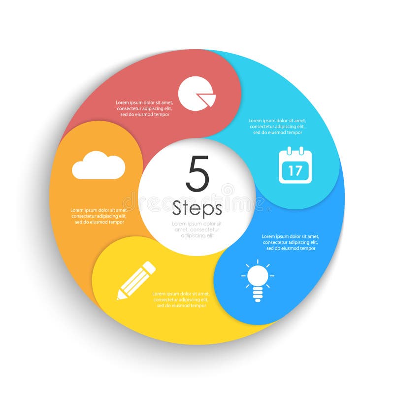 Vector Circle Chart Infographic Template for Cycle Diagram, Graph, Web ...