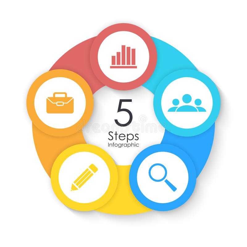 Vector Circle Chart Infographic Template for Cycle Diagram, Graph, Web ...