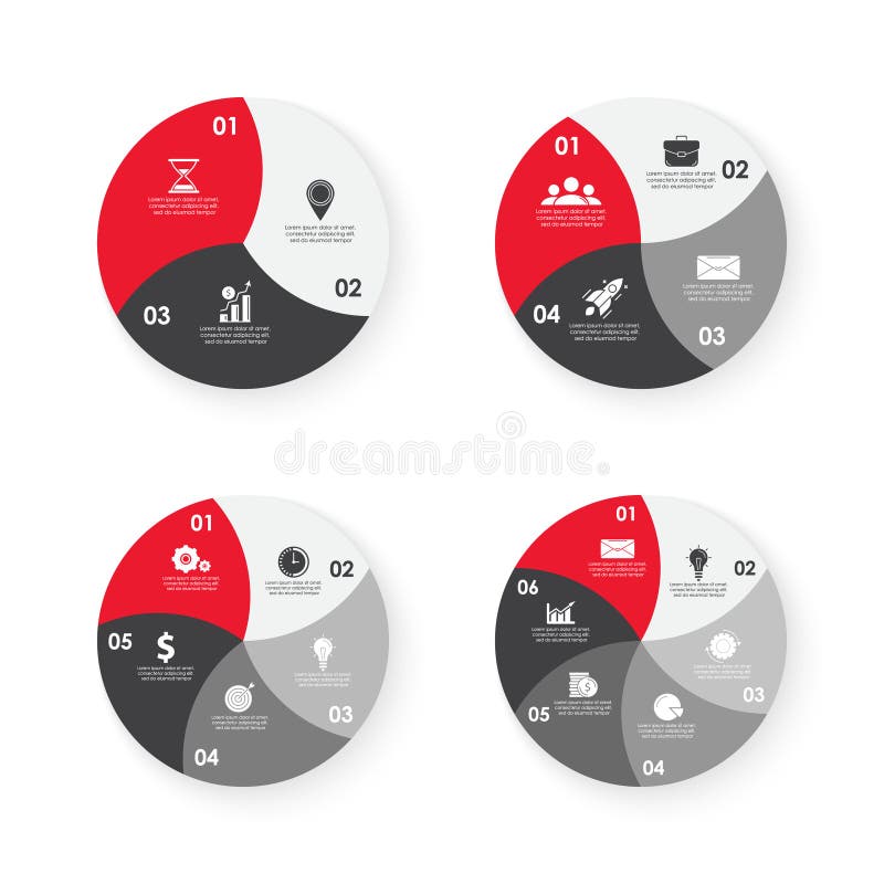Vector Circle Chart Infographic Template for Cycle Diagram, Graph, Web ...