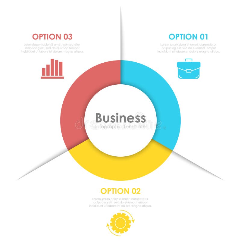 Vector Circle Chart Infographic Template for Cycle Diagram, Graph, Web Design. Business Concept ...