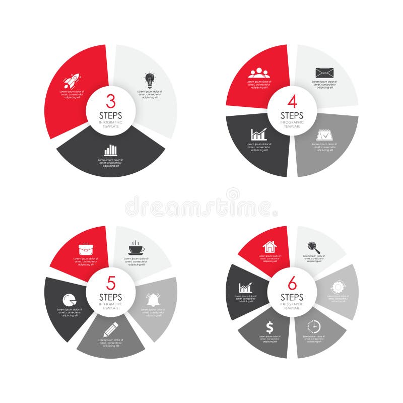 Vector Circle Chart Infographic Template for Cycle Diagram, Graph, Web ...