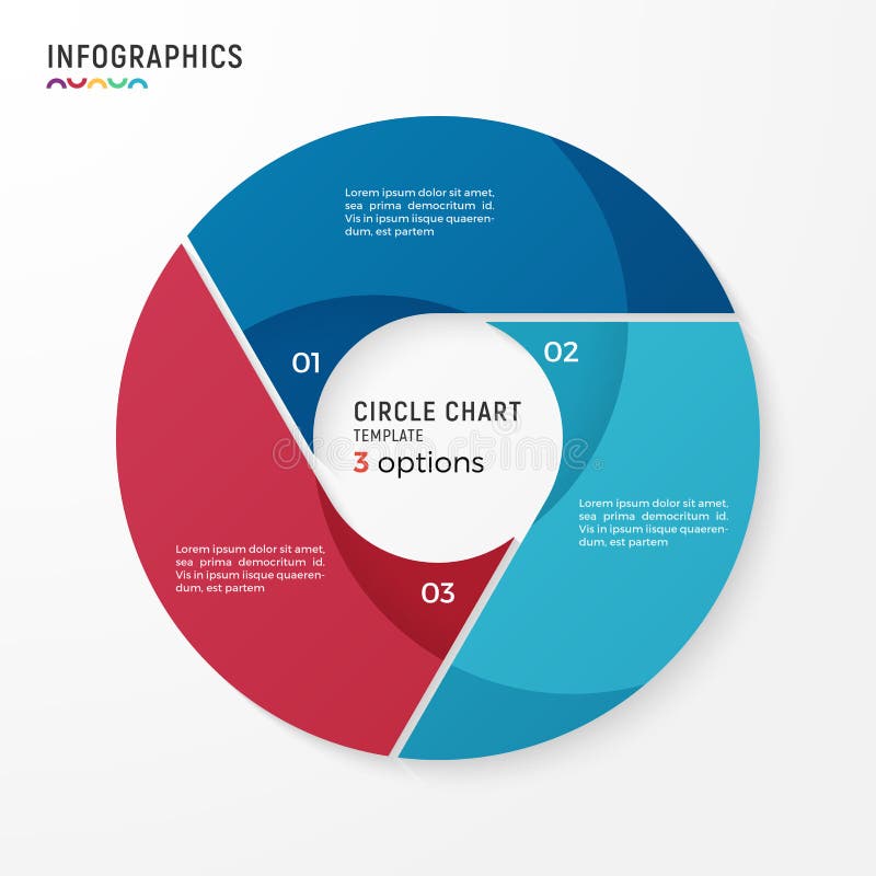 Vector Circle Chart Infographic Template for Data Visualization. Stock ...