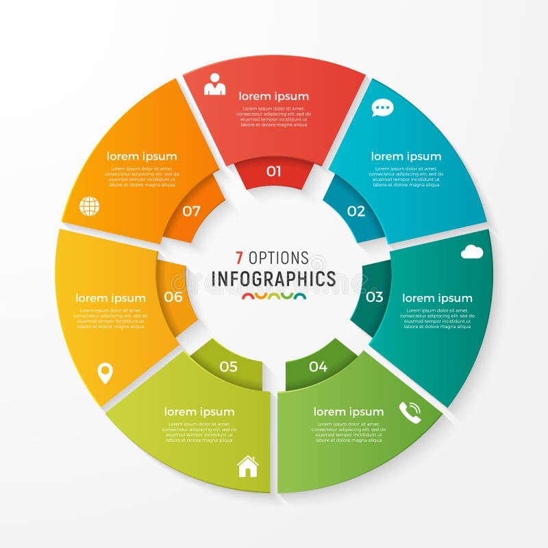 Vector Circle Chart Infographic Template for Presentations Stock Vector ...