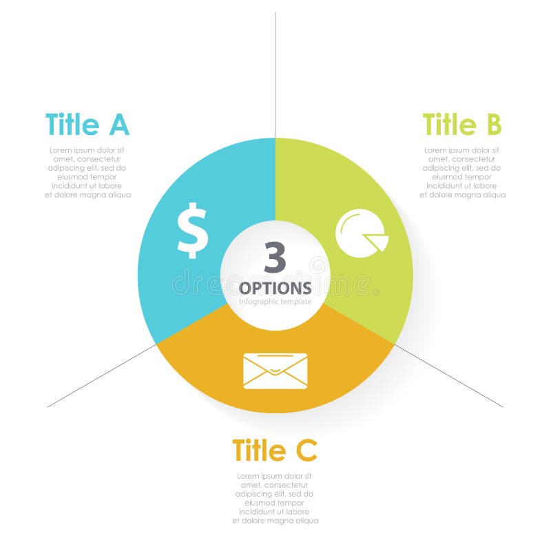 Vector Circle Chart Infographic Template for Round Round Diagram, Graph ...