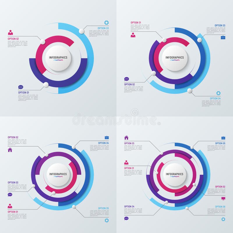 Vector Circle Chart Infographic Templates for Data Visualization Stock ...