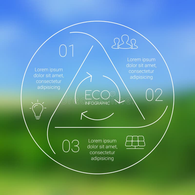 Vector Circle Eco Infographic. Ecology Template Stock Vector ...